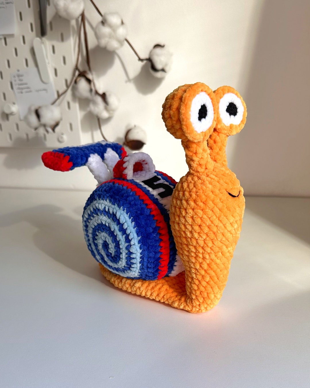Turbo the Snail, Plush Snail for Kids, Cartoon Toys - Etsy