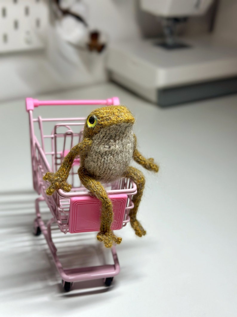 Handmade Hopper: A Unique and Exclusive Hand Crafted Knitted Plush Frog ...
