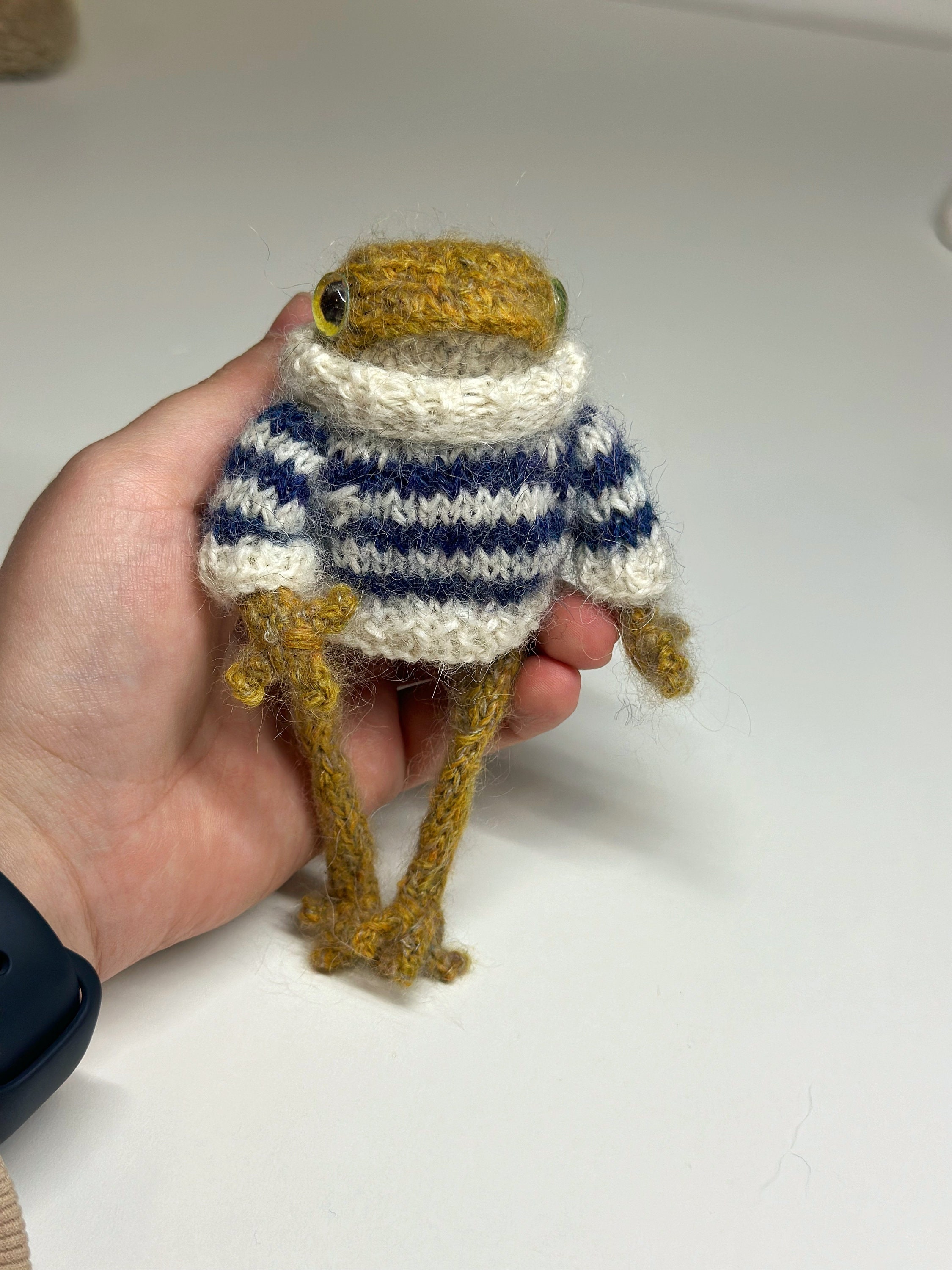Frog in Sweater Made From Tik Tok Available for Order Frog - Etsy