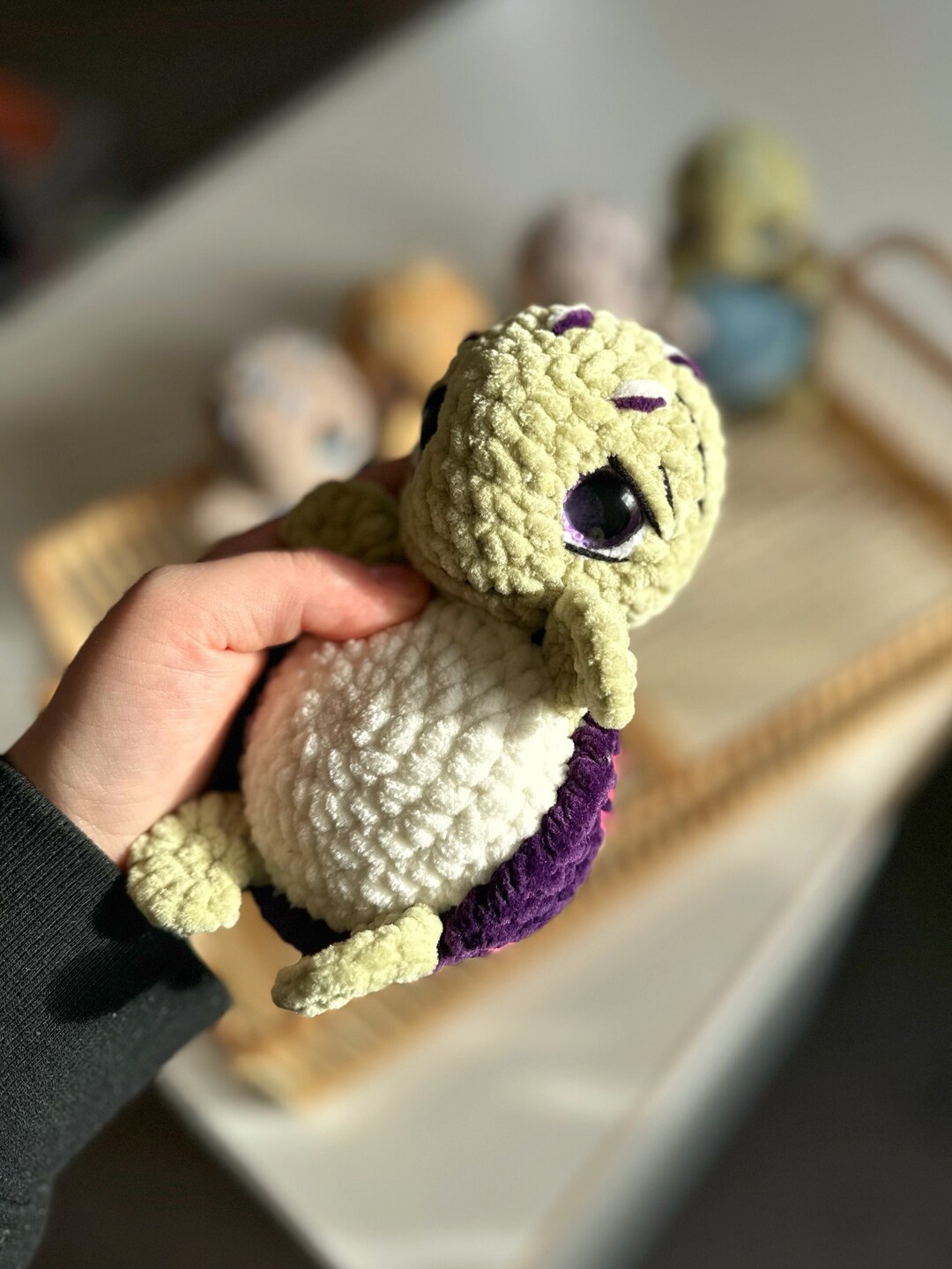 Delightful Handmade Crocheted Turtle Toy, Each One a Testament to ...
