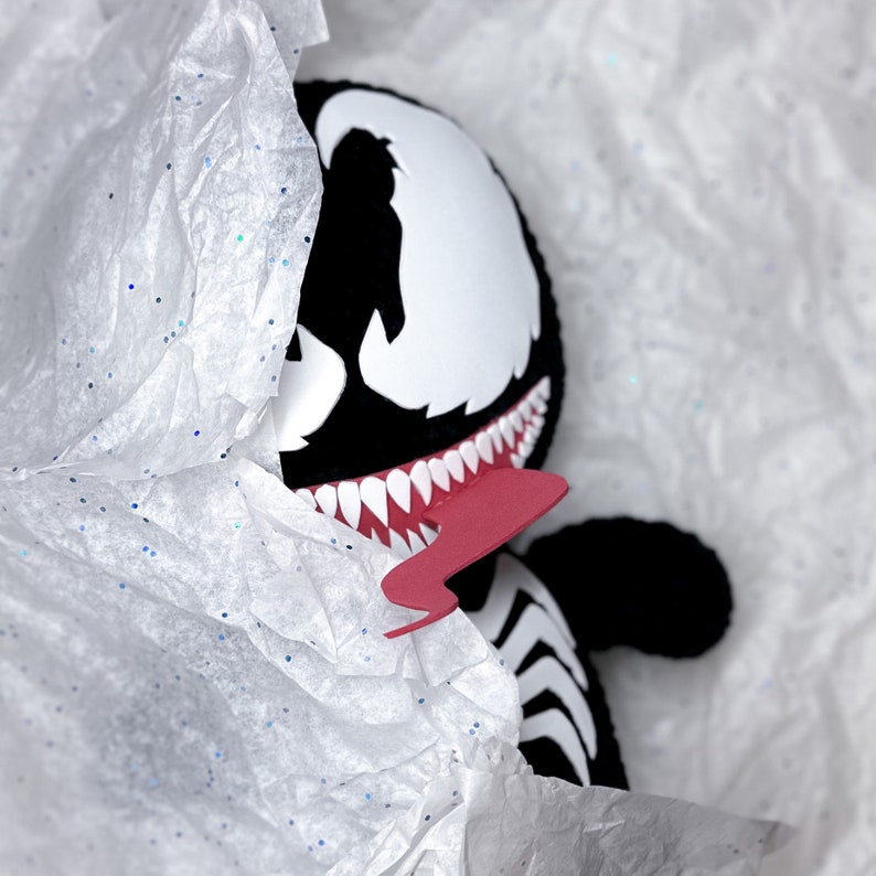 Handmade Venom Plushie – Soft Scary-cute Toy, Ideal Gift for Movie ...