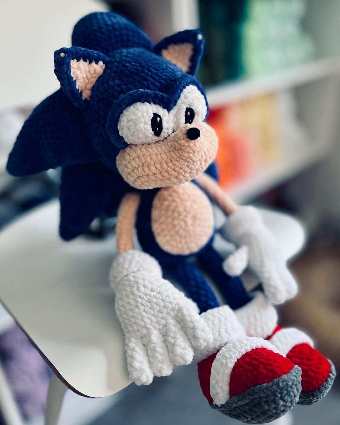 Sonic the Hedgehog Play Station Character : Crocheted Heroism Unleashed ...