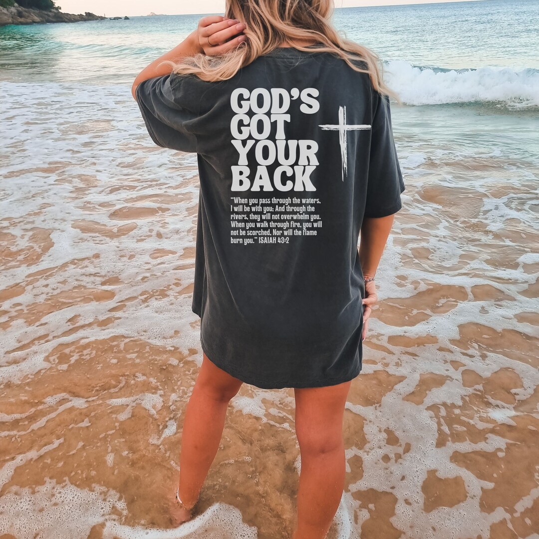 Isaiah Shirt, Comfort Colors God's Got Your Back Shirt, Christian Shirt ...