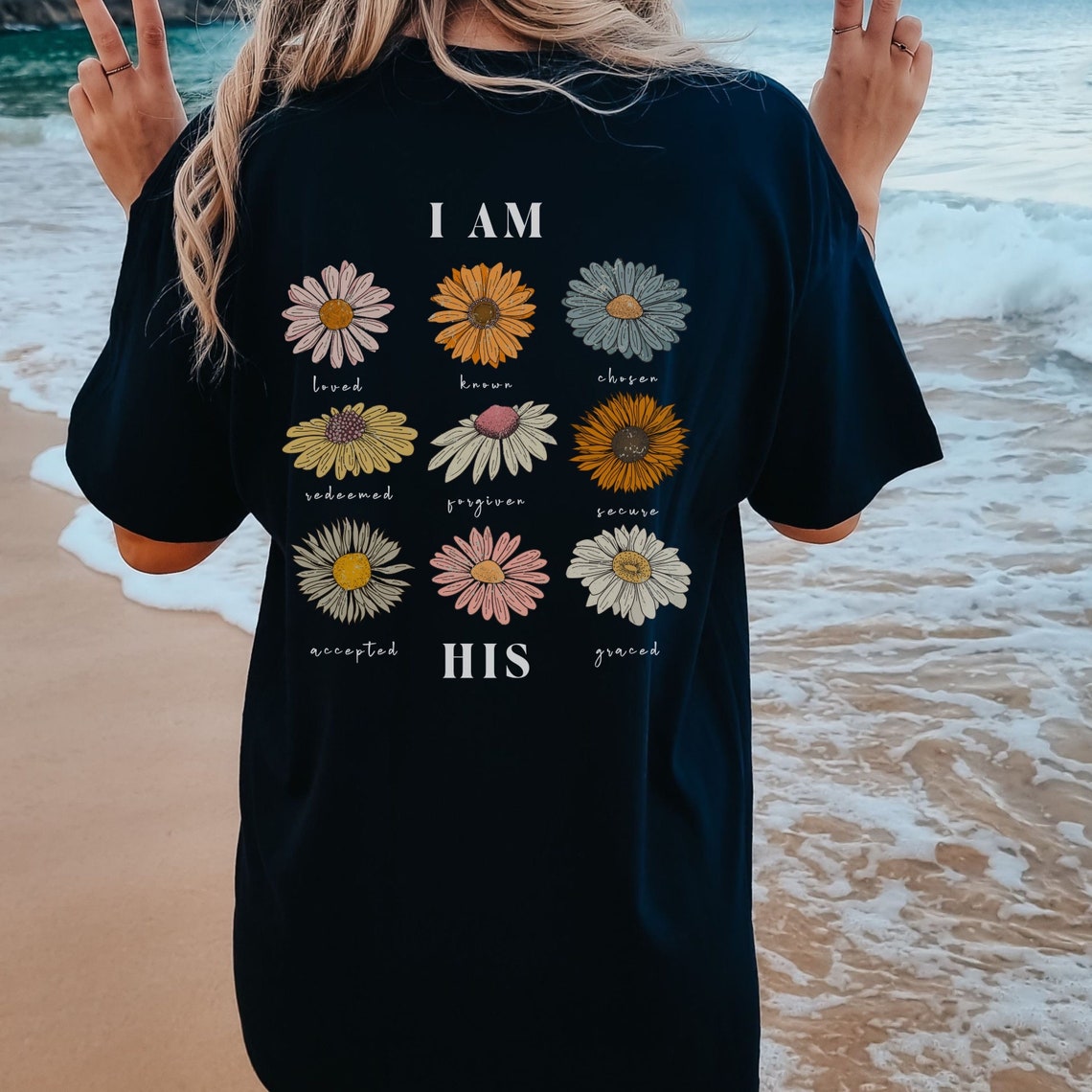Christian Shirts for Women, I Am His Comfort Colors Tshirt, Distressed ...