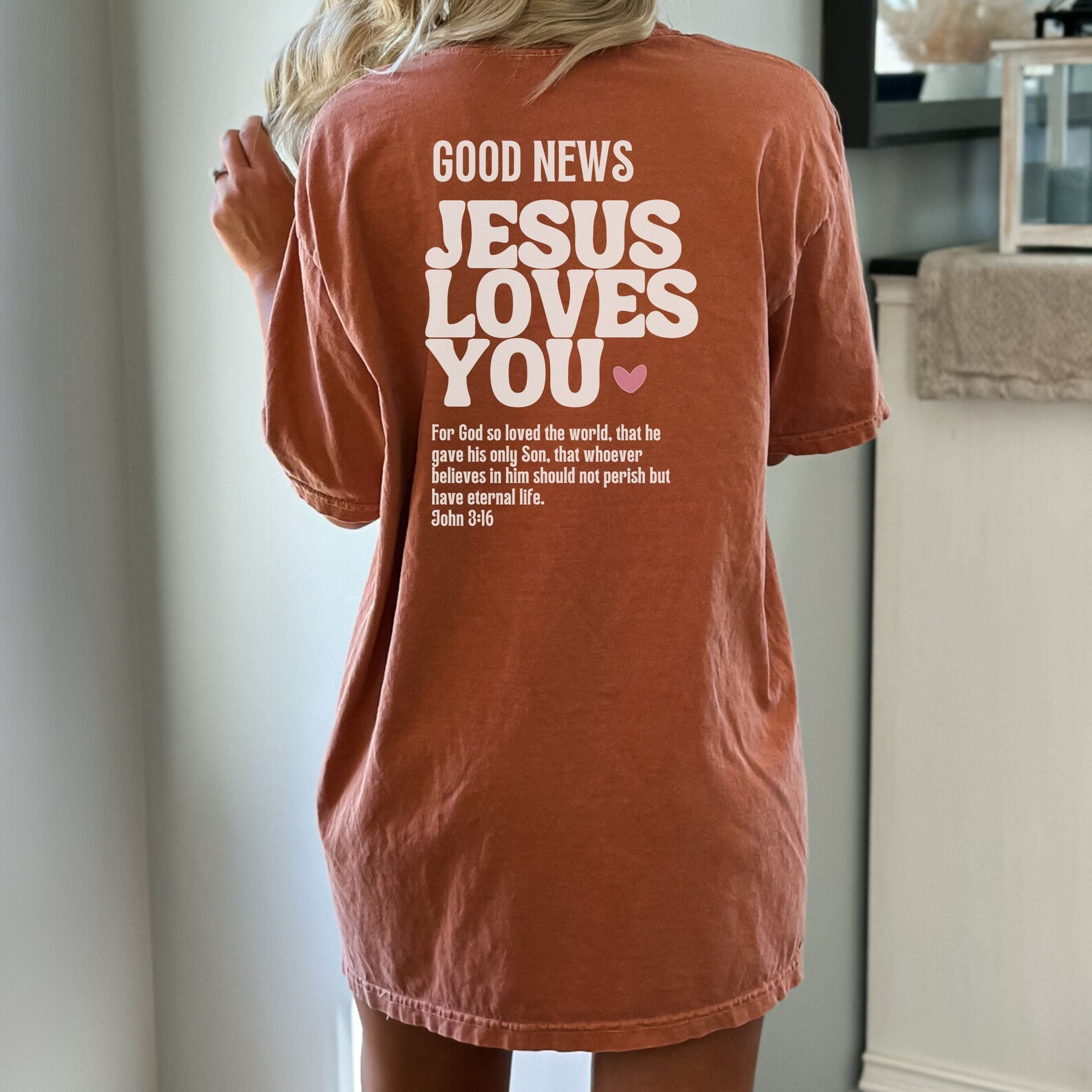 Jesus Loves You Back Print Shirt Comfort Colors Vintage - Etsy