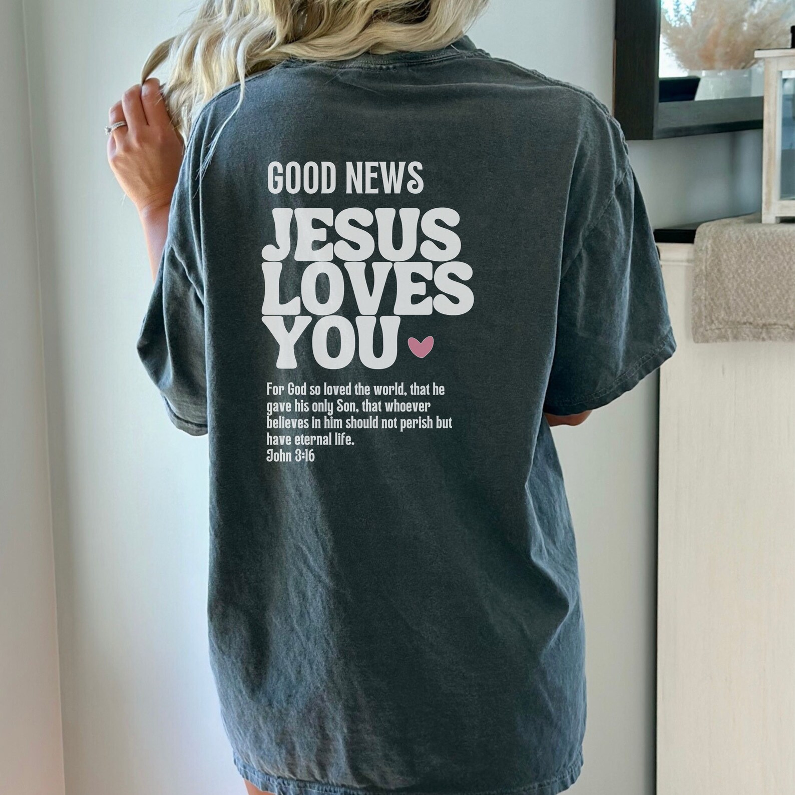 Jesus Loves You Back Print Shirt Comfort Colors Vintage - Etsy