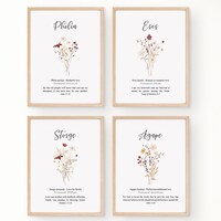 Set of 4 Printable Christian Wall Art. Four Greek Love Definitions ...