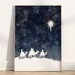 Star of Bethlehem 3 Wise Men Christian Printable Wall Art, Modern ...