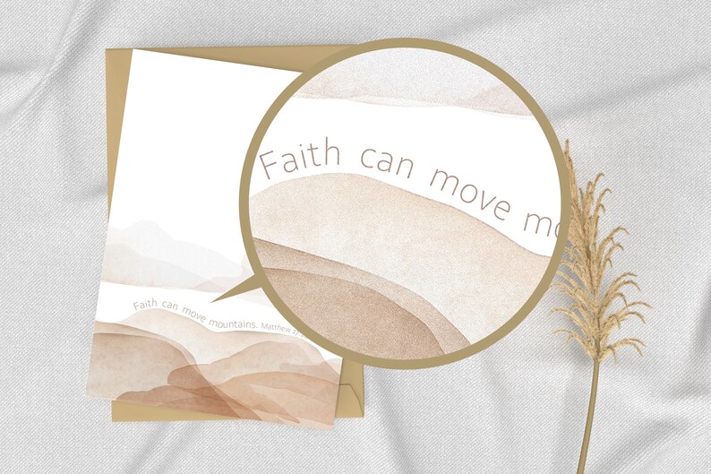 Matthew 17 20 Faith Can Move Mountains Bible Verse Printable Wall Art ...
