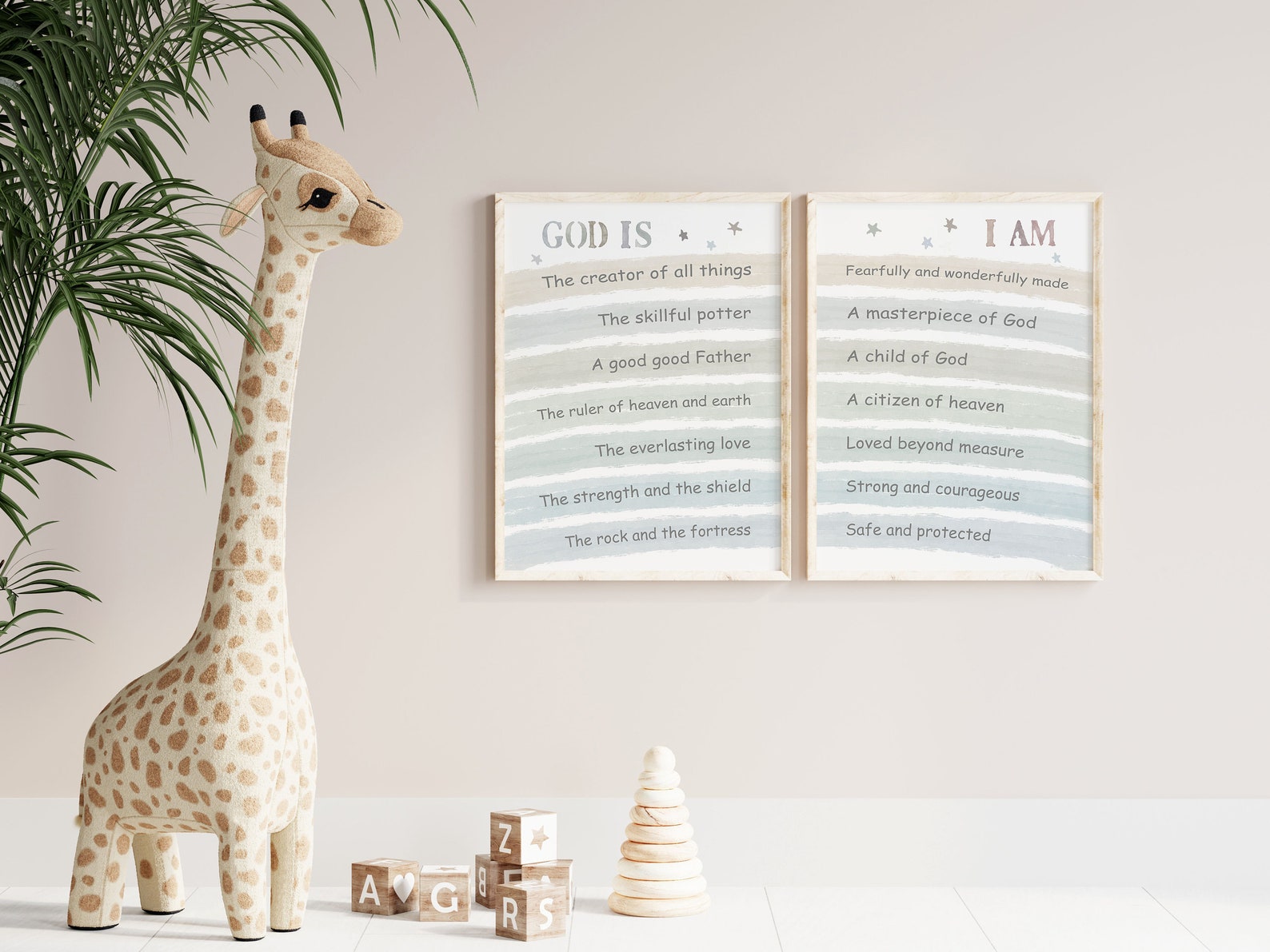 Who God is & Who I Am Christian Kids Affirmation Printable - Etsy