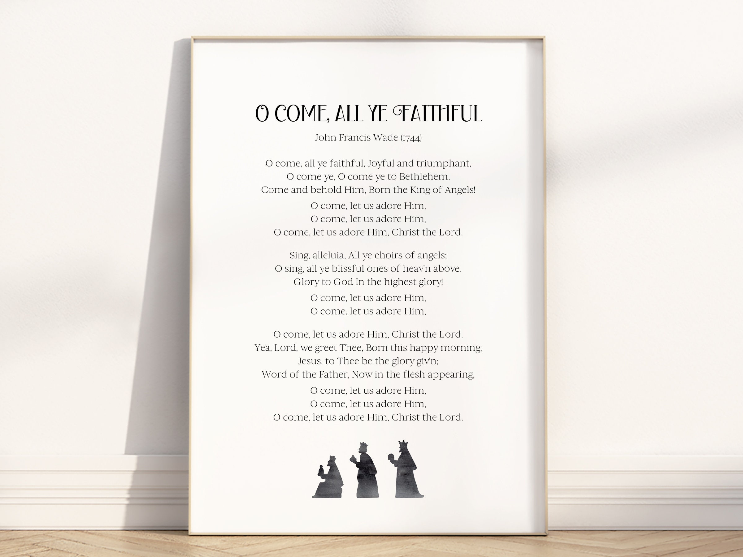 Immanuel Nativity Scene Bible Verse Wall Art Printable Set of - Etsy