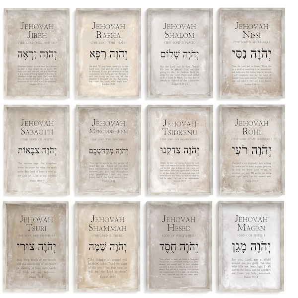 Names of God Banner - Etsy