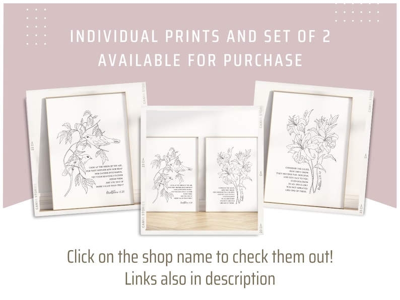 Matthew 6:25-34 Do Not Worry Look at the Birds Consider the Lilies ...