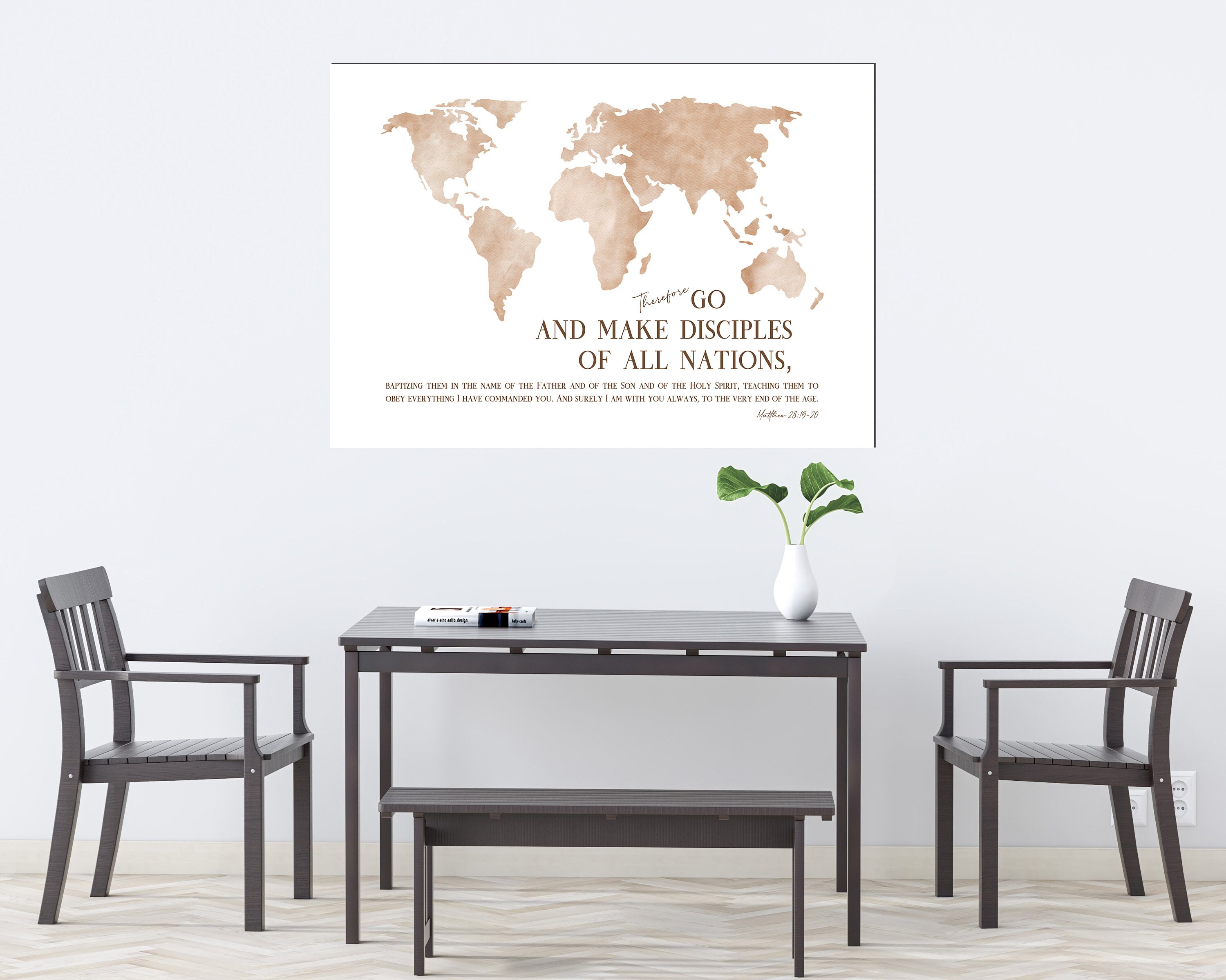 The Great Commission Matthew 28:19-20 Bible Verse Printable - Etsy