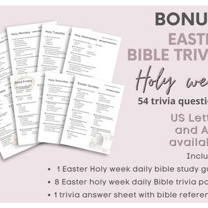 Christian Holy Week Easter Story Card Printable, Religious Watercolor ...