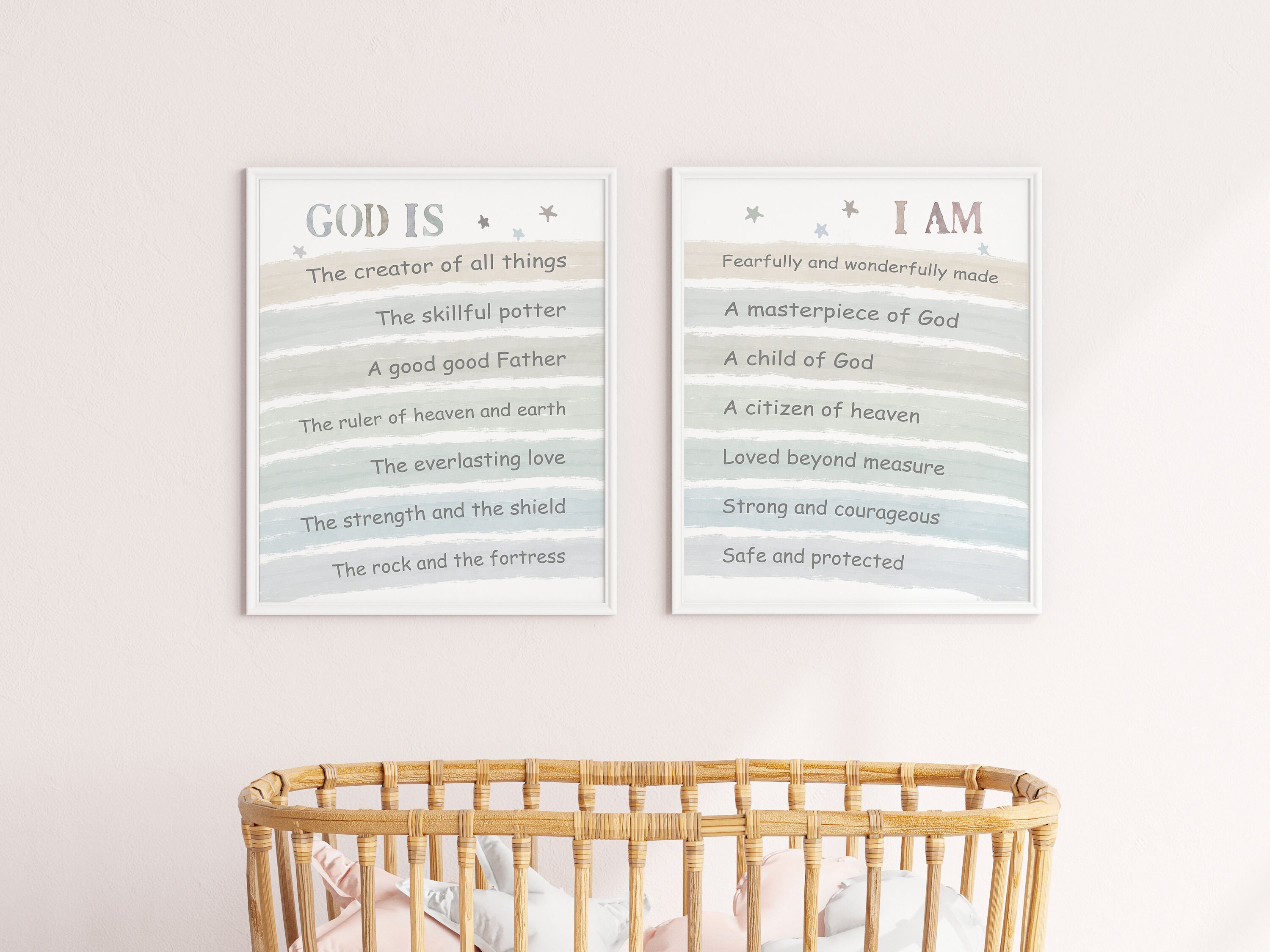 Who God is & Who I Am Christian Kids Affirmation Printable - Etsy