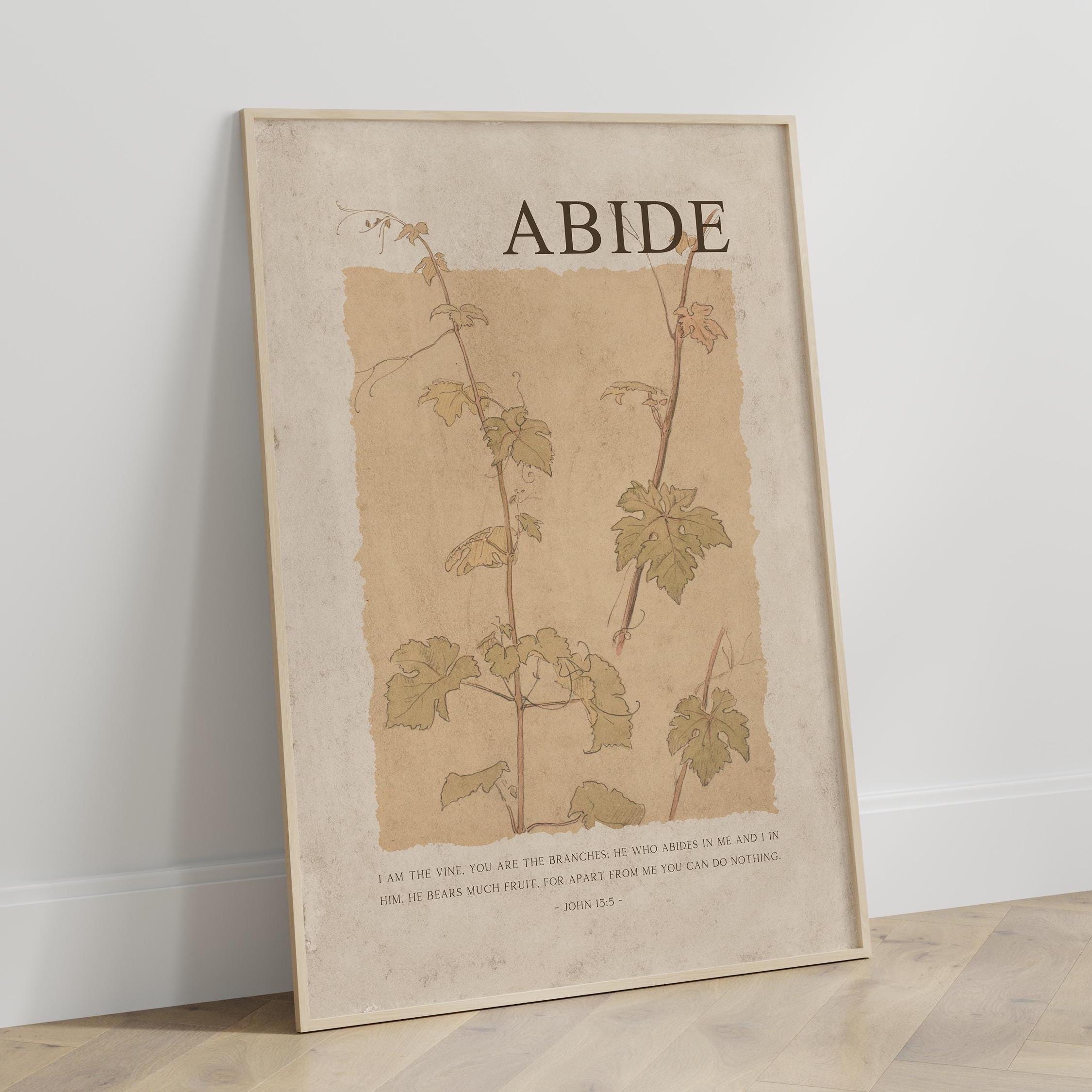I Am the Vine and You Are the Branches Bible Verse Printable Wall Art ...