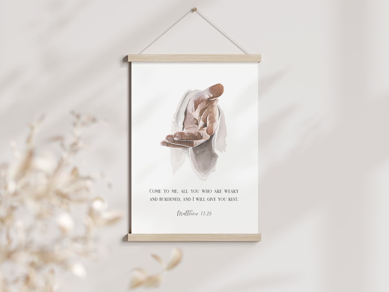 Matthew 11 28 Bible Verse Printable Wall Art, Come to Me, All You Who ...