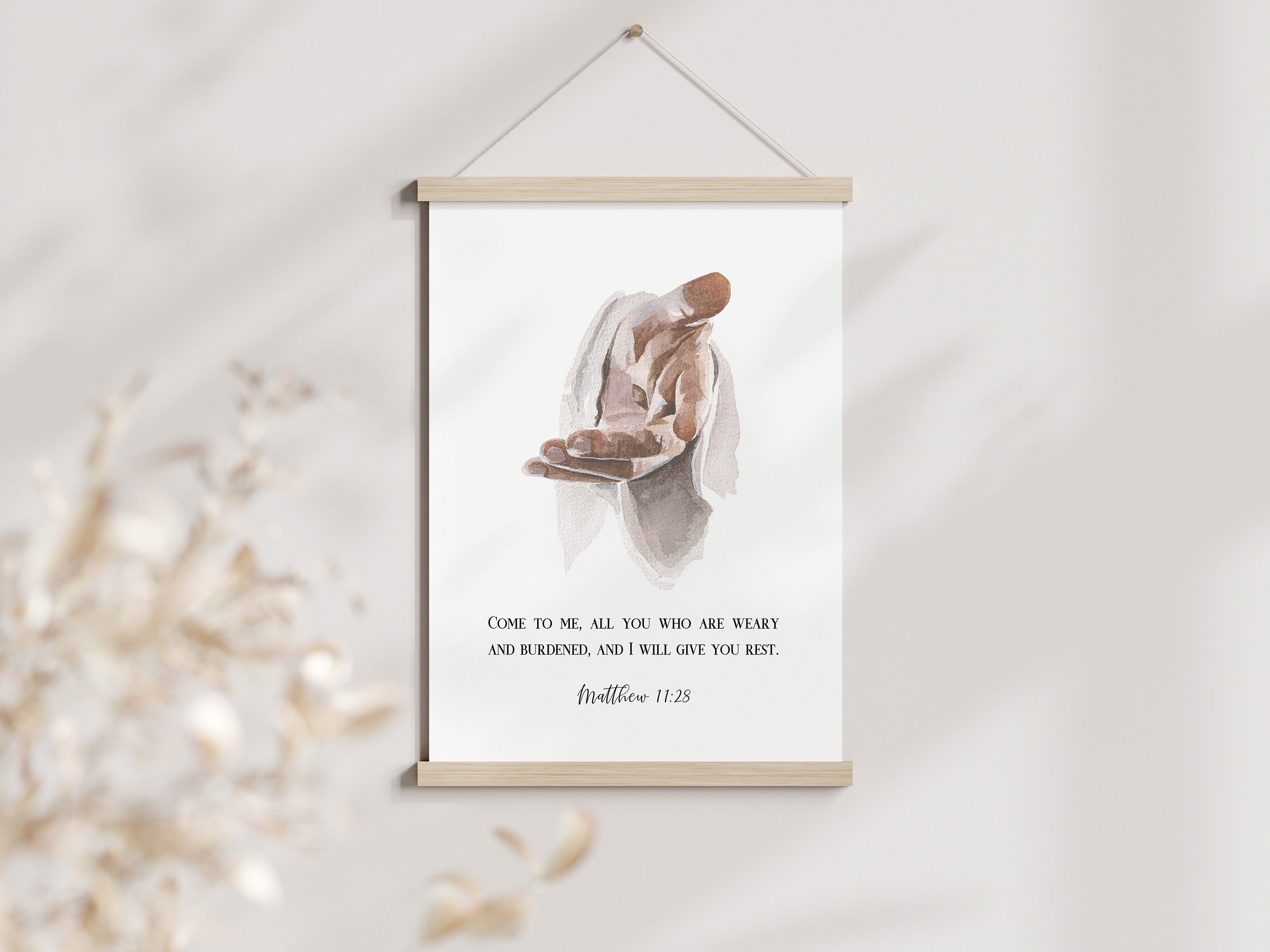 Matthew 11 28 Bible Verse Printable Wall Art, Come to Me, All You Who ...