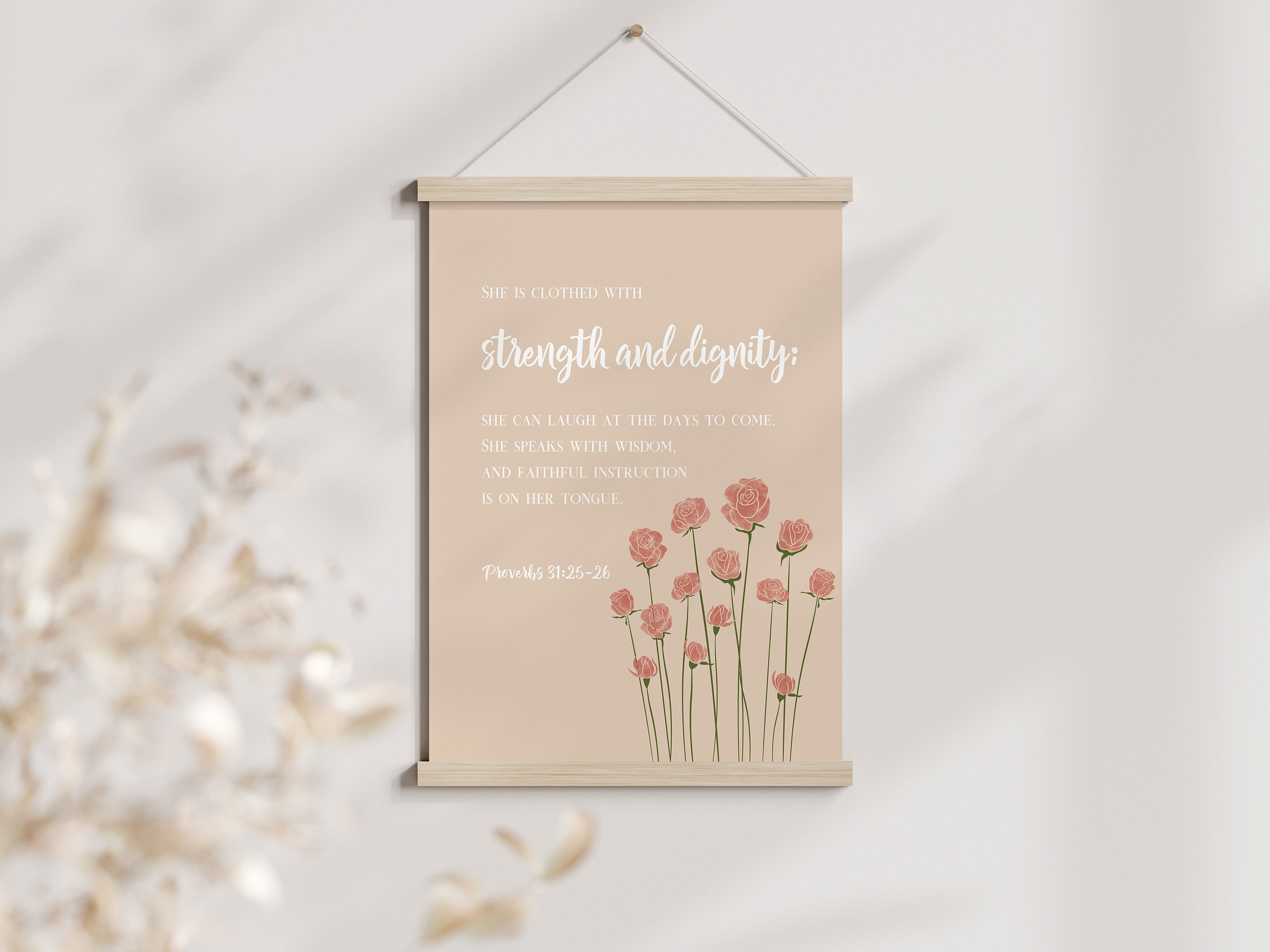 Proverbs 31 Woman Bible Verse Printable Wall Art Proverbs 31: - Etsy