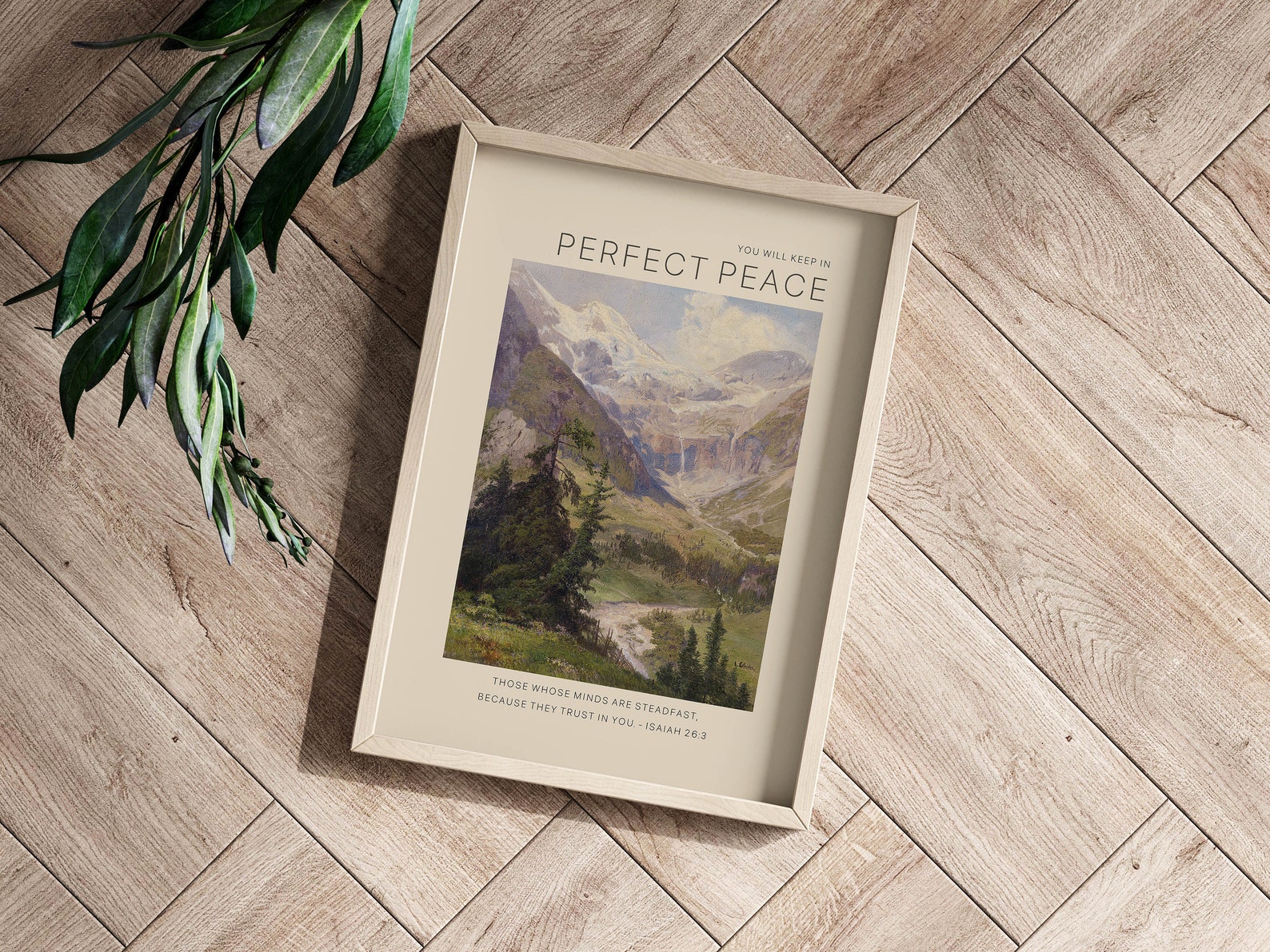 Isaiah 26:3 You Will Keep in Perfect Peace Bible Verse Wall Art ...