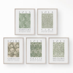 The 5 Solas of the Reformation Printable Wall Art/christian Vintage ...