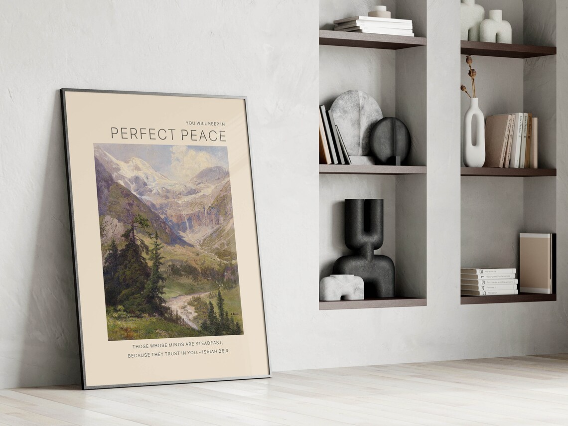 Isaiah 26:3 You Will Keep in Perfect Peace Bible Verse Wall Art ...
