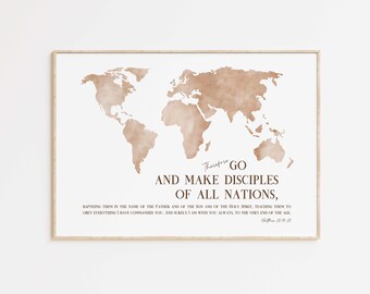 Matthew 28:19-20 Therefore Go and Make Disciples the Great Commission ...