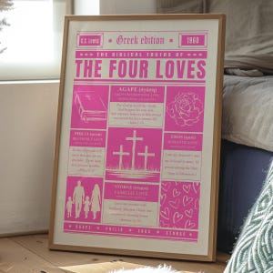 Agape Eros Philia Storge - 4 Biblical Love Greek Definition Bible Verse ...