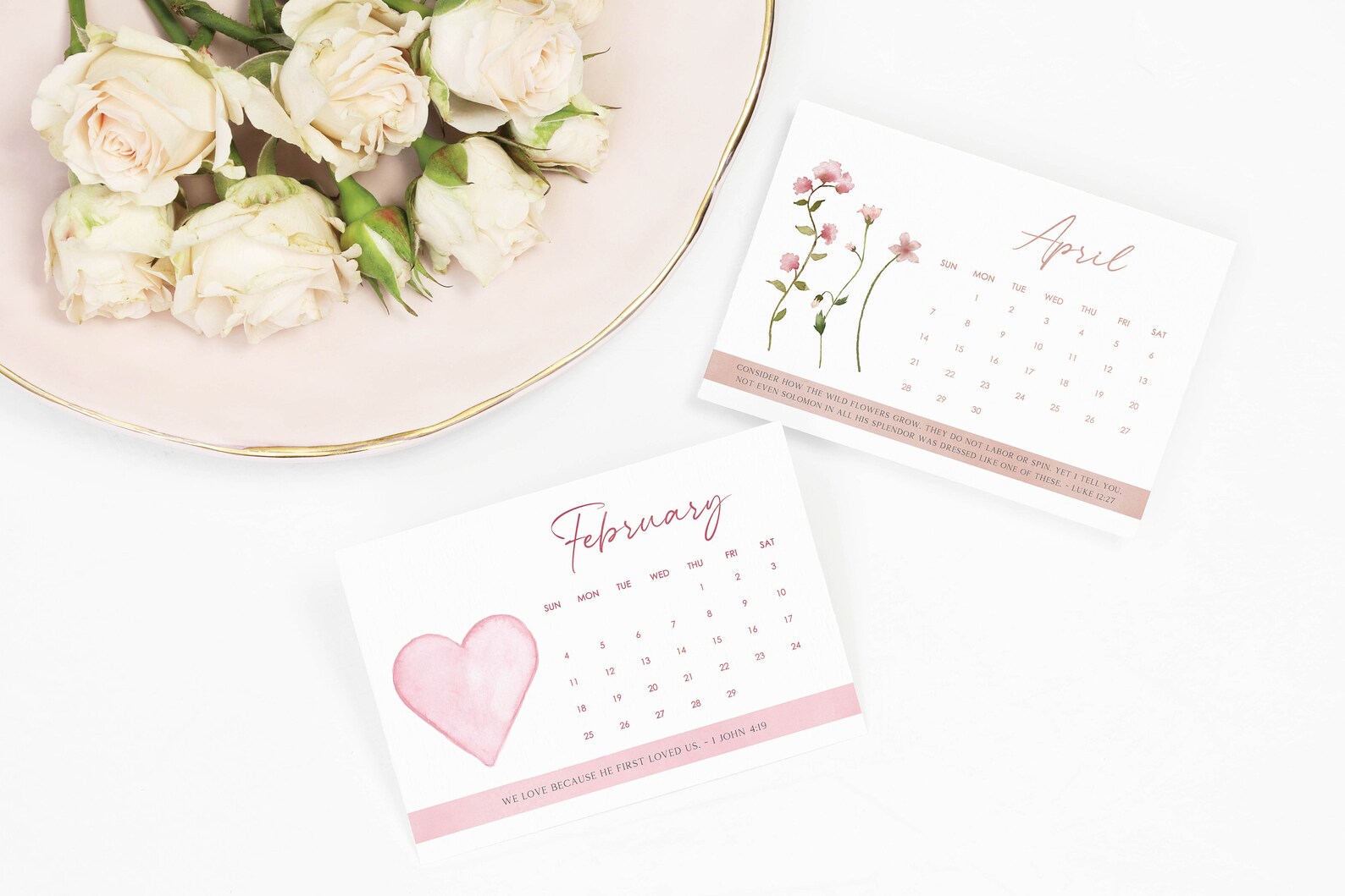 2024 Bible Verse Printable Calendar Cards, Modern Christian Watercolor ... 2024 Bible Verse Printable Calendar Cards, Modern Christian Watercolor ...