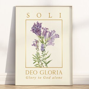 The 5 Solas of the Reformation Printable Wall Art/christian Vintage ...