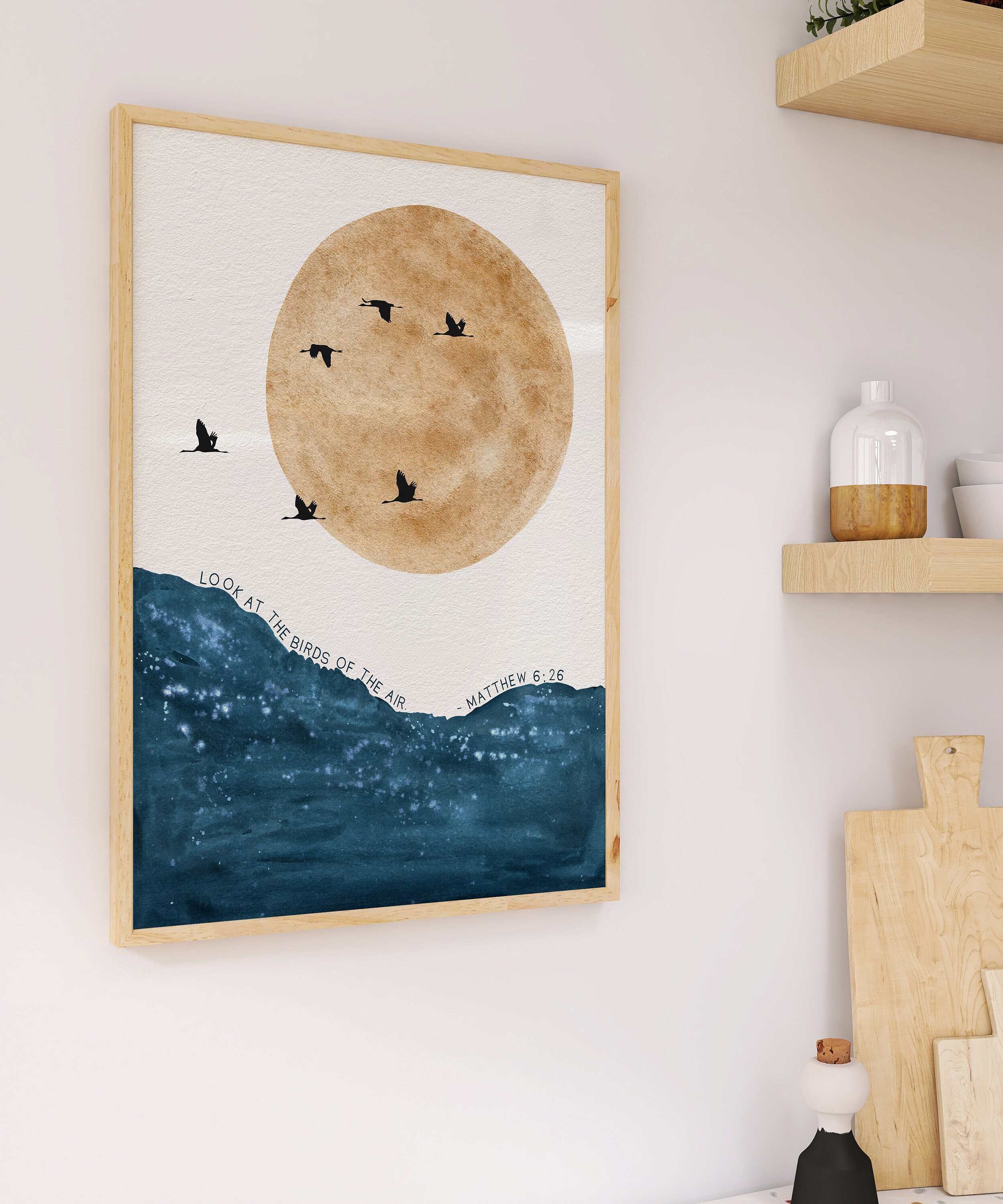 Matthew 6:26 Look at the Birds of the Air Bible Verse - Etsy