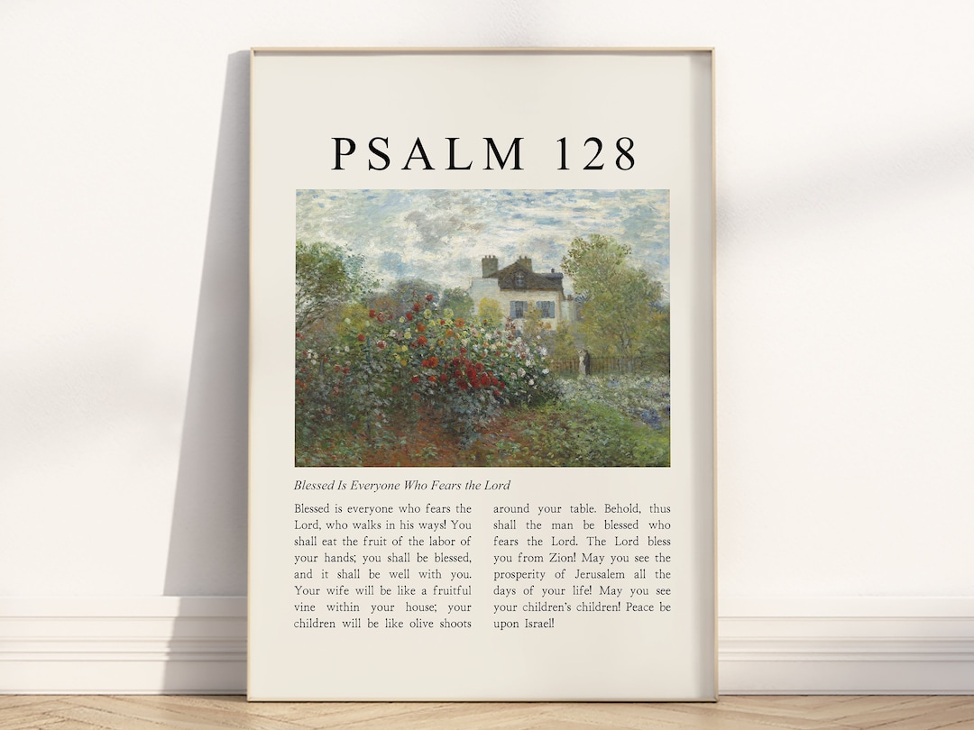Psalm 128 Blessed is Everyone Who Fears the Lord Bible Verse Printable ...