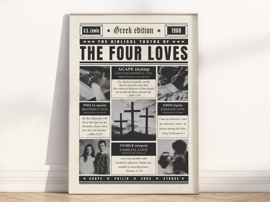 Agape Eros Philia Storge - 4 Biblical Love Greek Definition Bible Verse ...