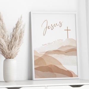Philippians 2 9 Jesus Name Above All Names Bible Verse Printable Wall ...