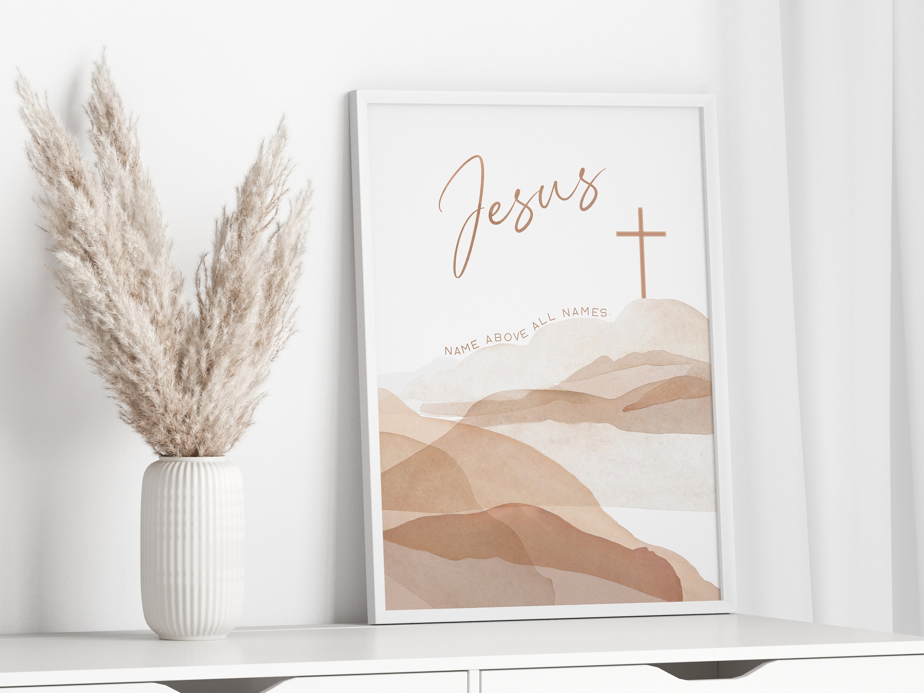 Philippians 2 9 Jesus Name Above All Names Bible Verse Printable Wall ...