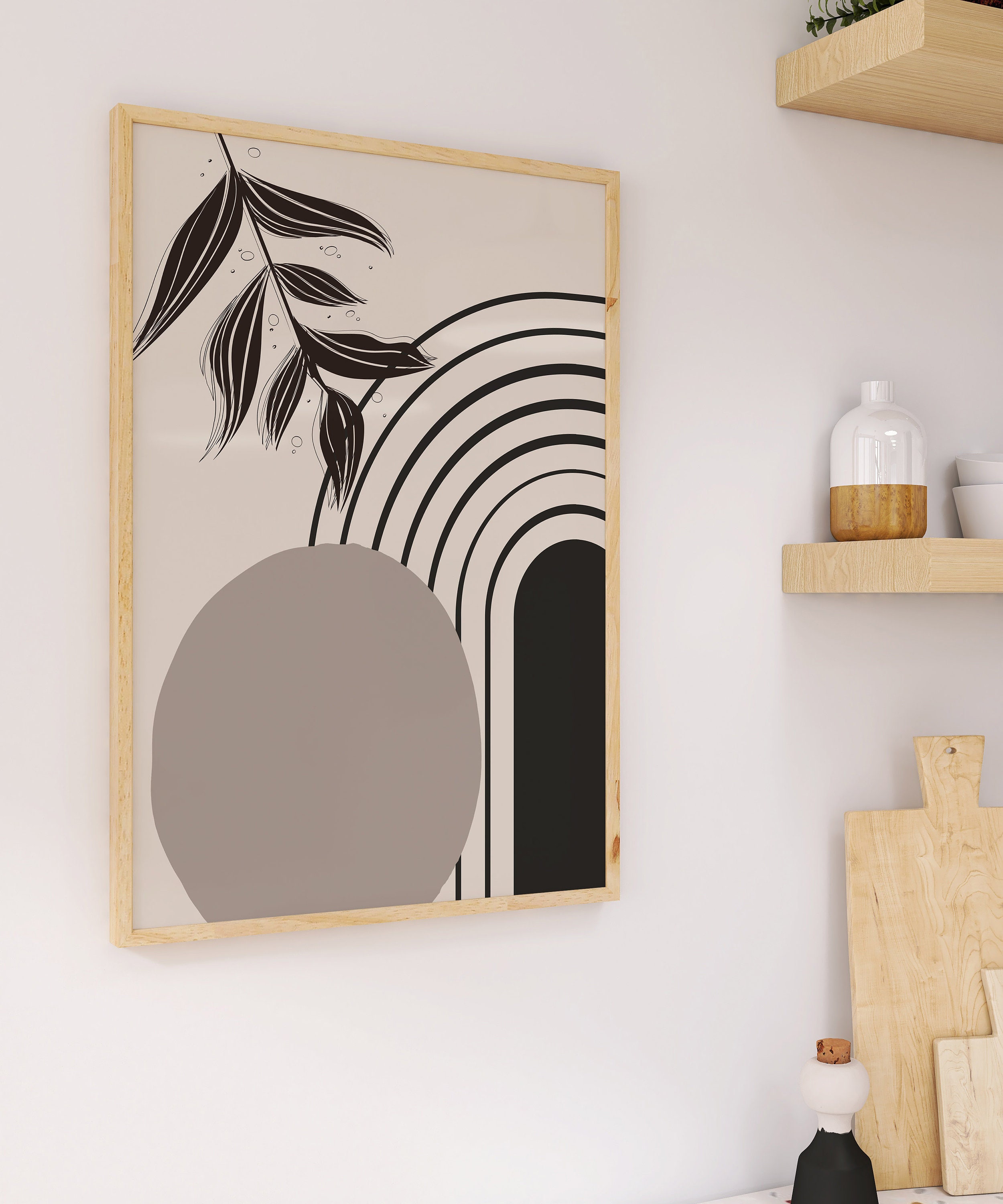 Jesus Empty Tomb Religious Easter Wall Art Printable, Modern Boho ...