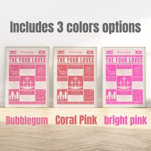 Agape Eros Philia Storge - 4 Biblical Love Greek Definition Bible Verse ...