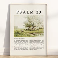 Psalm 23, Psalm 23 Wall Art, Psalm 23 Print, Psalm 23 Poster, Psalm 23 ...