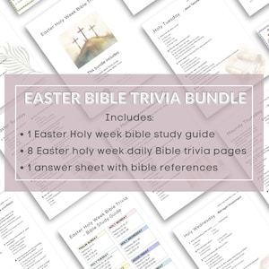 Christian Holy Week Easter Story Card Printable, Religious Watercolor ...