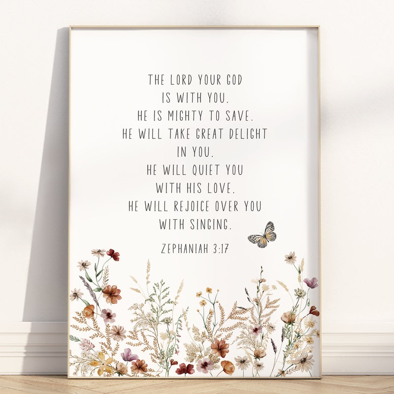 Zephaniah 3 17 - Etsy