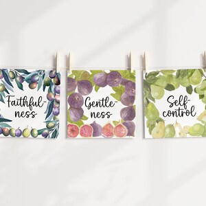 Fruit of the Spirit Bible Verse Cards Printable Set of 10, Galatians 5: ...