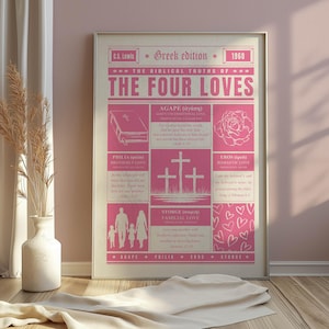 Agape Eros Philia Storge - 4 Biblical Love Greek Definition Bible Verse ...