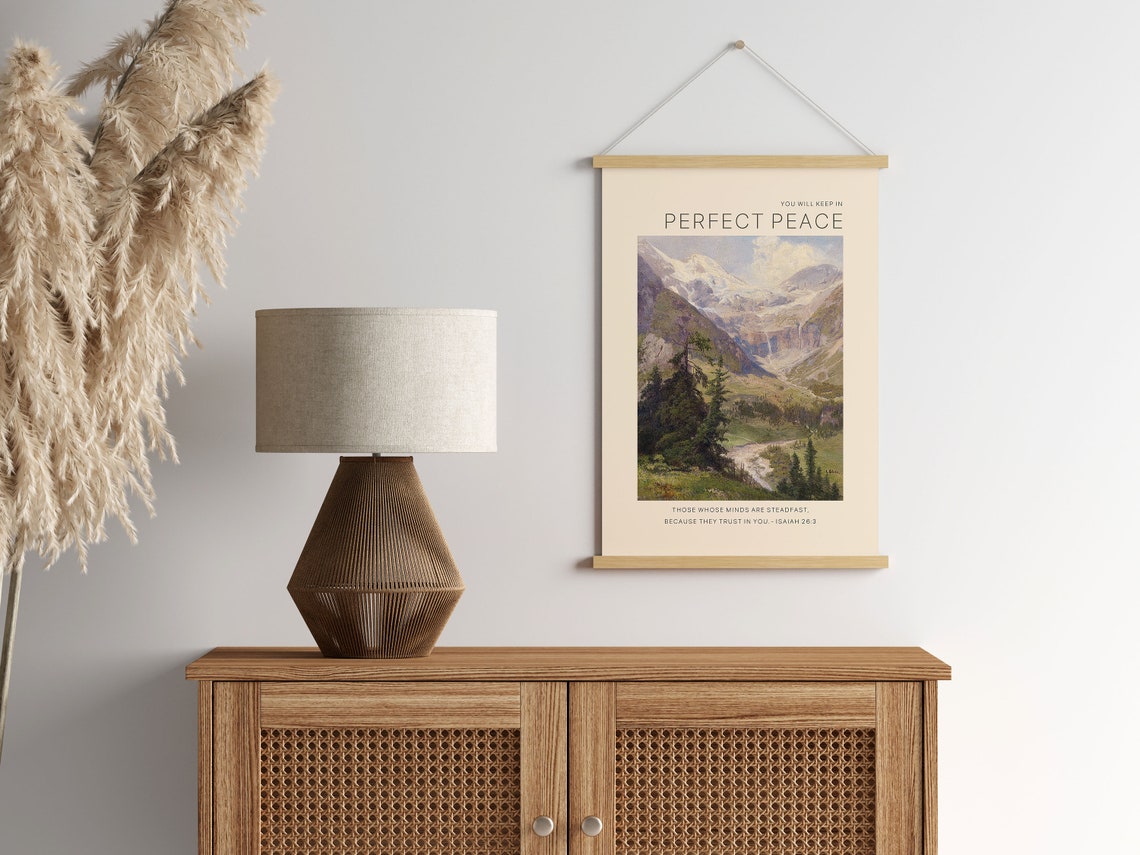 Isaiah 26:3 You Will Keep in Perfect Peace Bible Verse Wall Art ...