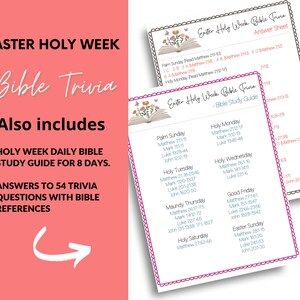 Christian Holy Week Easter Story Card Printable, Religious Watercolor ...