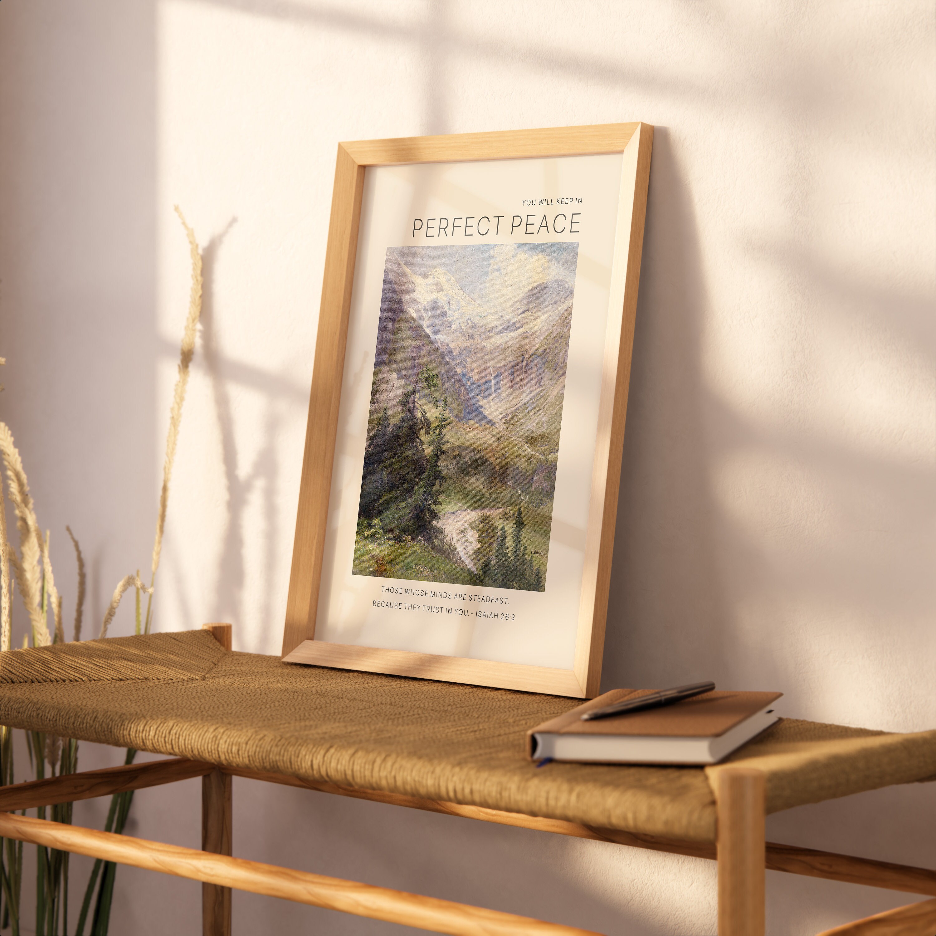 Isaiah 26:3 You Will Keep in Perfect Peace Bible Verse Wall Art ...