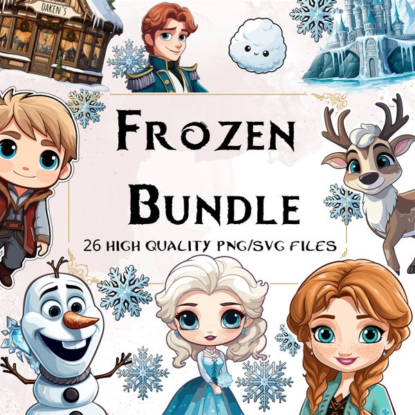 Frozen Clipart - Etsy