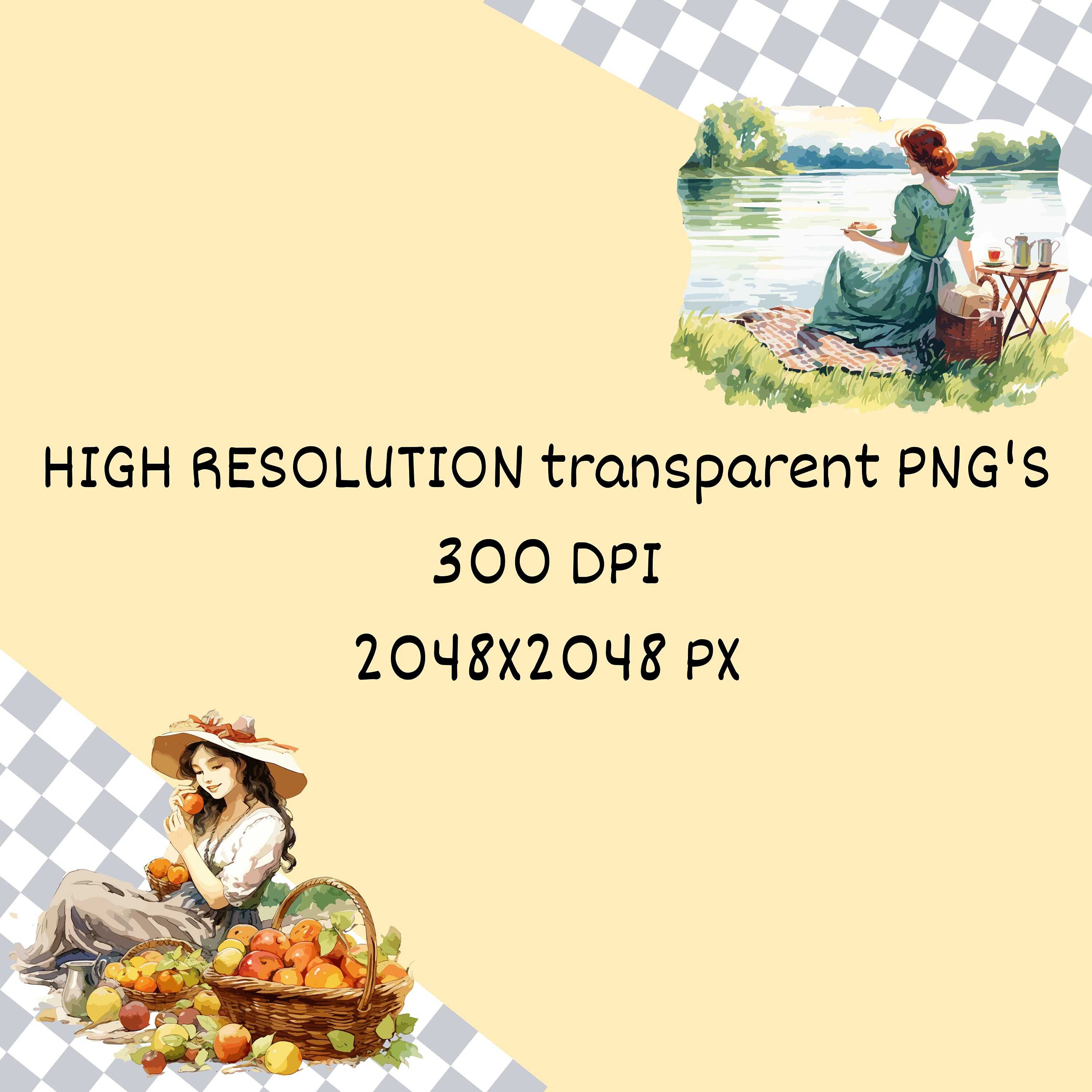 Picnic Clipart Set Bundle Summer Picnic Scenery PNG Watercolor - Etsy