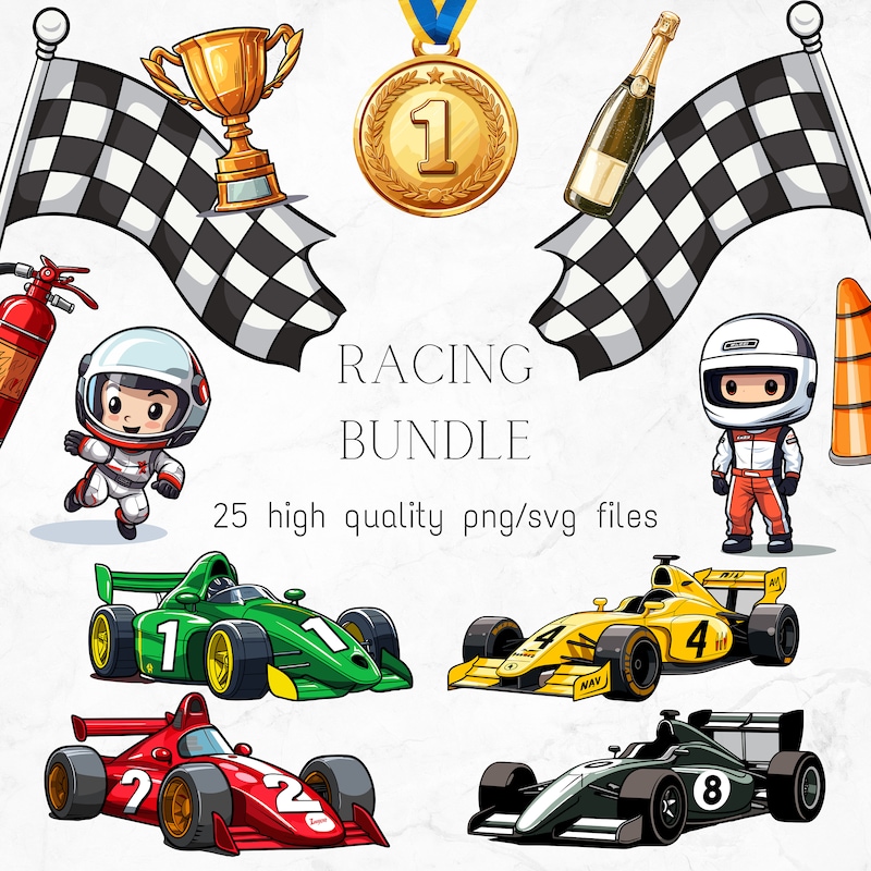 Indy Car Clip Art - Etsy
