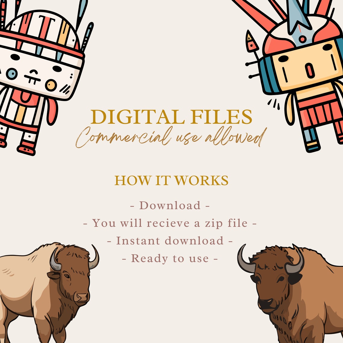 Native American Clipart: Indigenous Tribe PNG SVG Bundle - Etsy